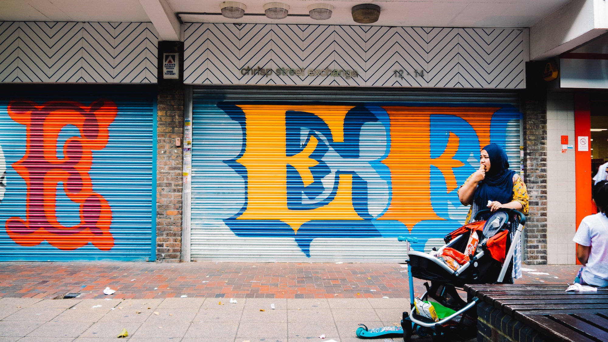 The Full English Alphabet Painted on Store Shutters in 26 Different ...