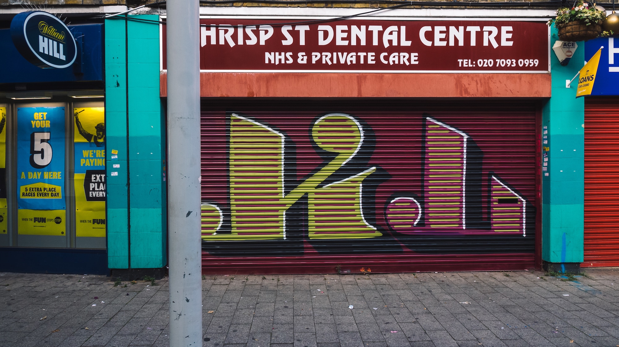 The Full English Alphabet Painted on Store Shutters in 26 Different ...