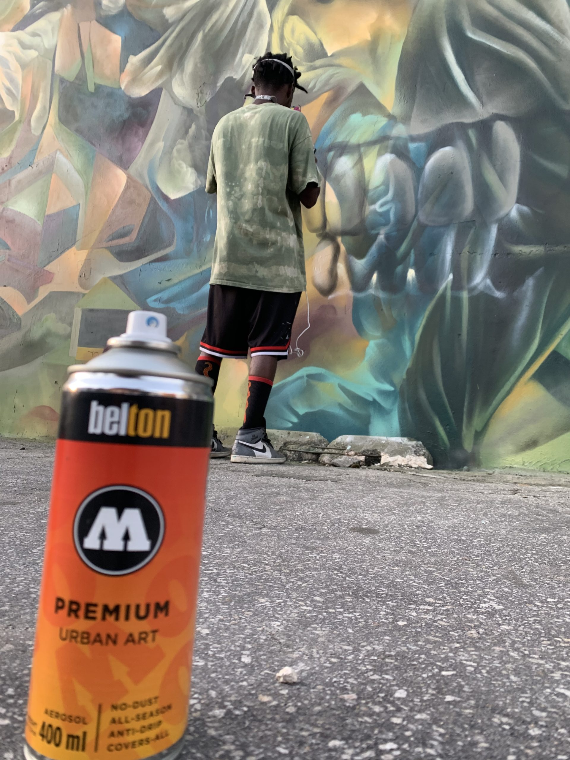 BACON collaboration wall with HIERO & QUAKE for the MUSEUM OF GRAFFITI ...