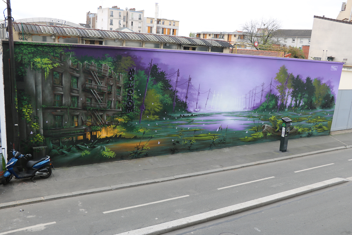 The Swamp Mural by SEYB ART in Montreuil, France » MOLOTOW™ Blog