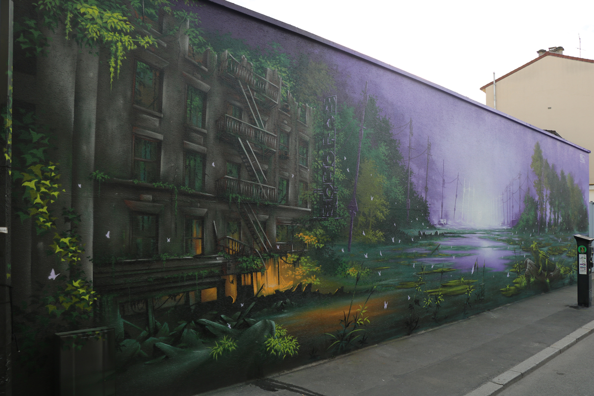 The Swamp Mural by SEYB ART in Montreuil, France » MOLOTOW™ Blog